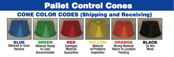 Pallet Control Cones, Loading Dock Equipment, Color Control Caps ...